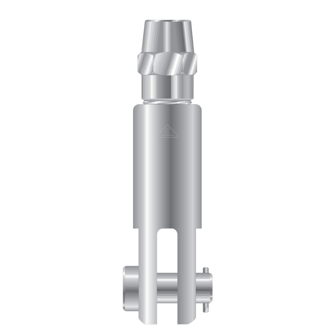 Electroline Machined Clevis Socket Fitting for Kernmantle Rope