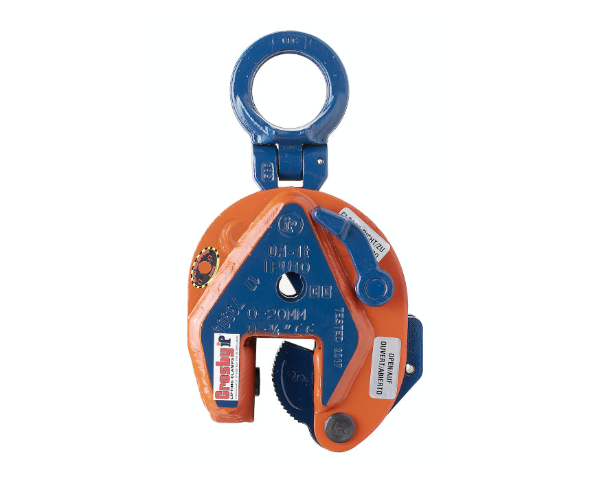 Crosby IPU10 Universal Vertical Plate Clamp with Swivel Hoisting Eye,